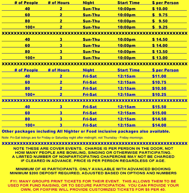 After Hours Lock-ins